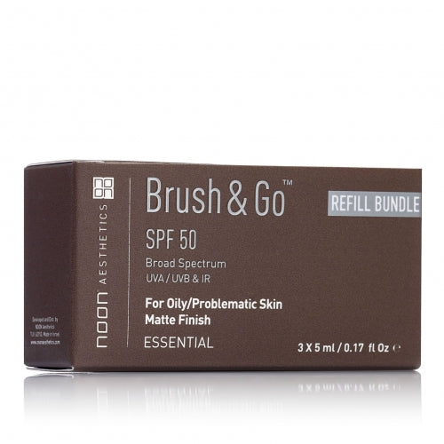 NOON BRUSH&GO MINERAL SUN PROTECTION POWDER SPF 50 PAPILDYMAS RIEBIAI ...